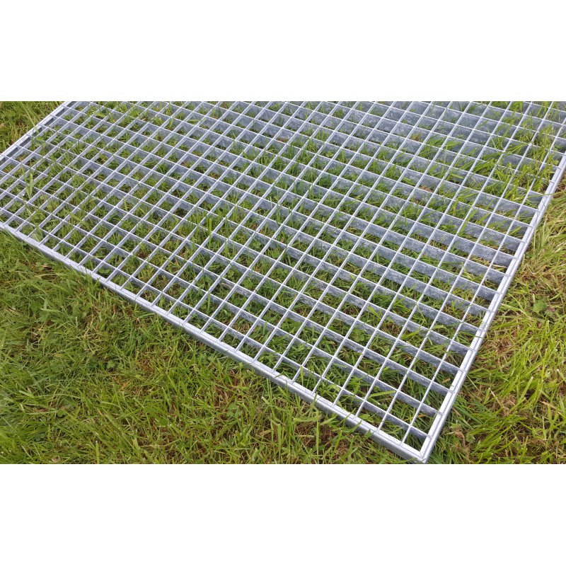 Grille Caillebotis Acier Galvanisé pour Caniveau 1000 x 240 mm